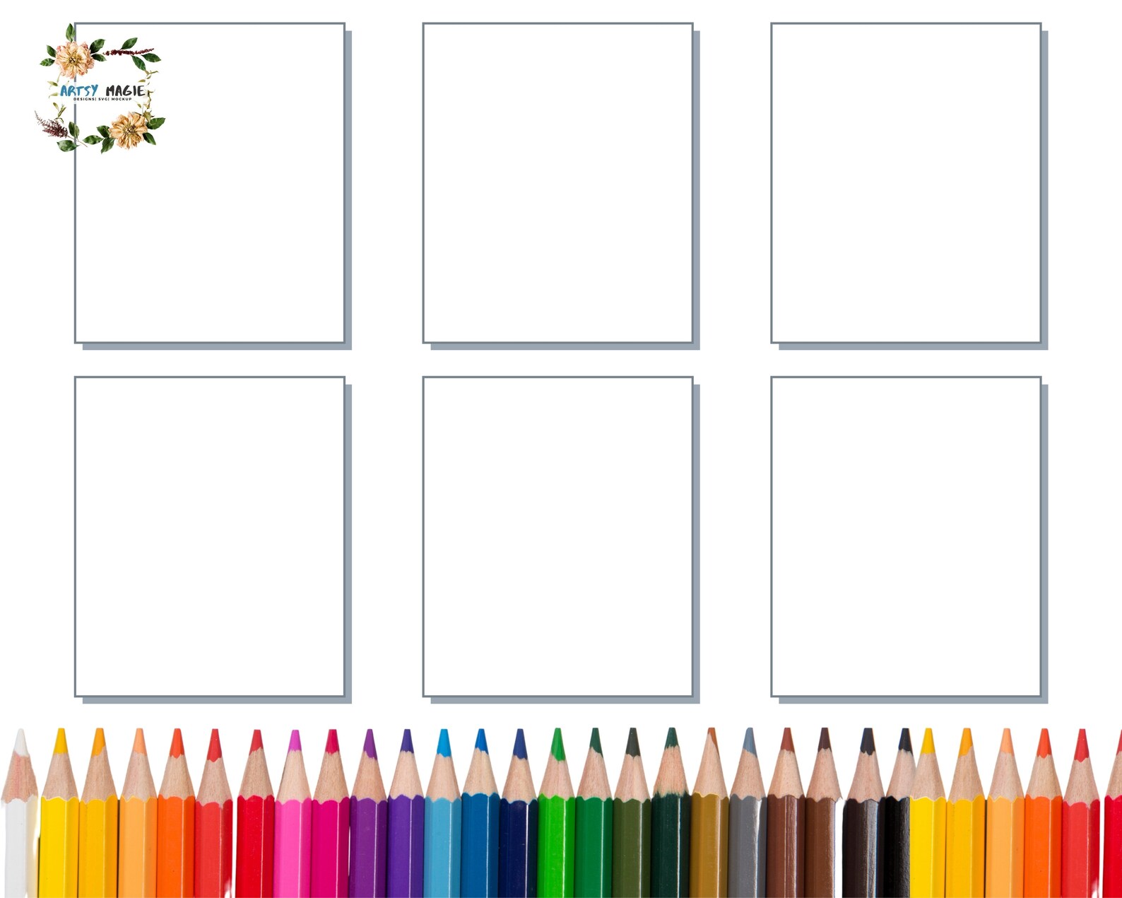 Coloring Pages Mockup Designs, Activity Pages Mock Up, Coloring ...