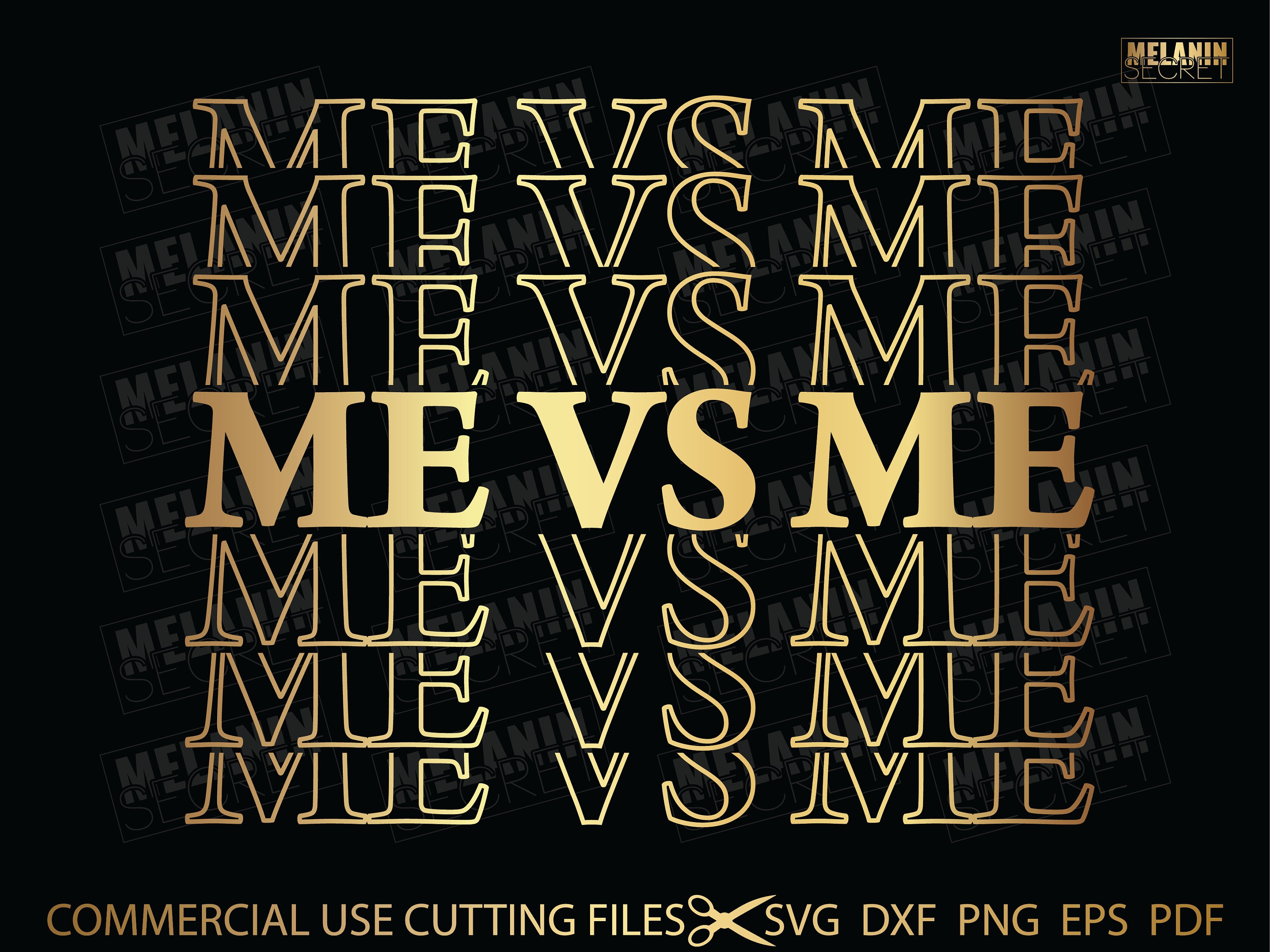 Me VS Me SVG Motivational Svg Positive Svg Quotes Svg - Etsy
