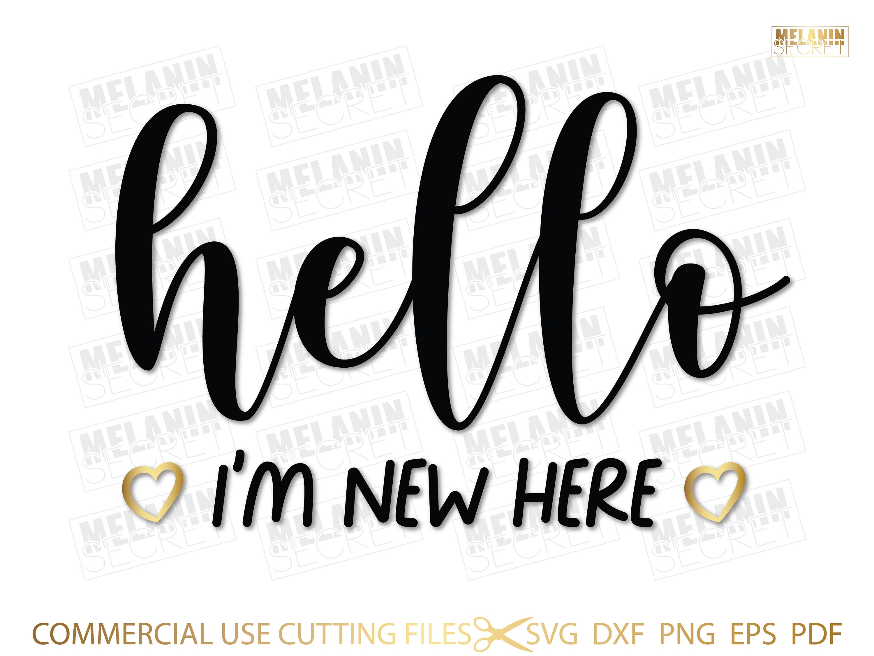 Hello I' M New Here SVG Newborn Svg Baby Svg Cute Baby - Etsy