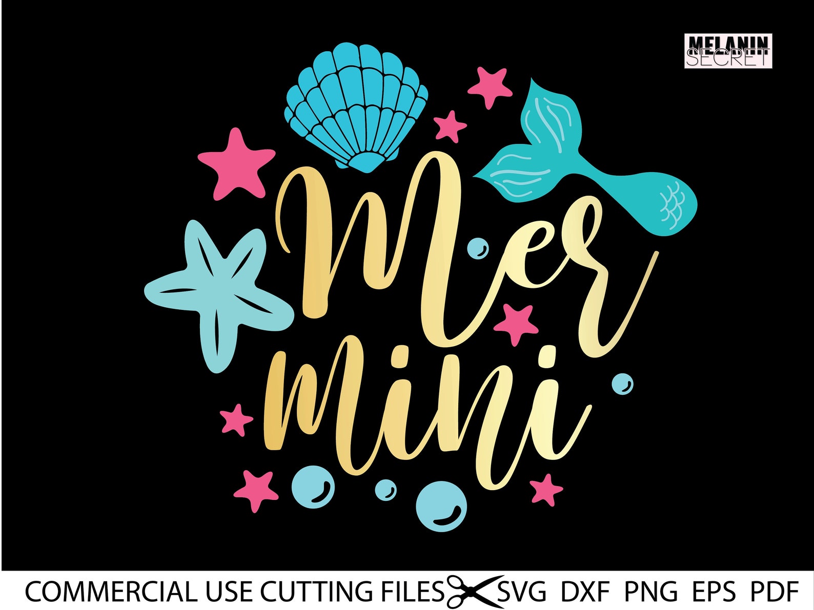 Mer Mini Svg Mermaid Birthday SVG Mermaid Squad SVG Mermaid | Etsy