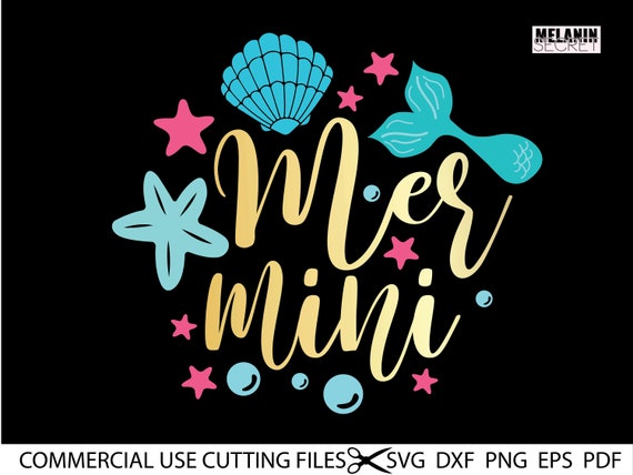 Mer Mini Svg Mermaid Birthday SVG Mermaid Squad SVG Mermaid | Etsy