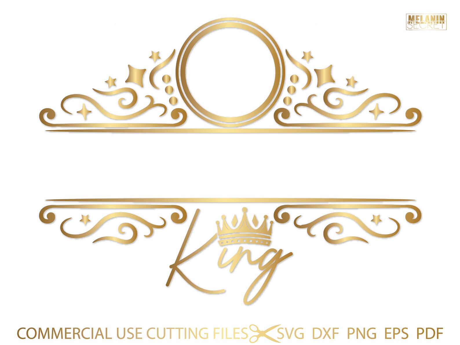 King Queen Frame Birthday Svg Printable Cutting File - Etsy