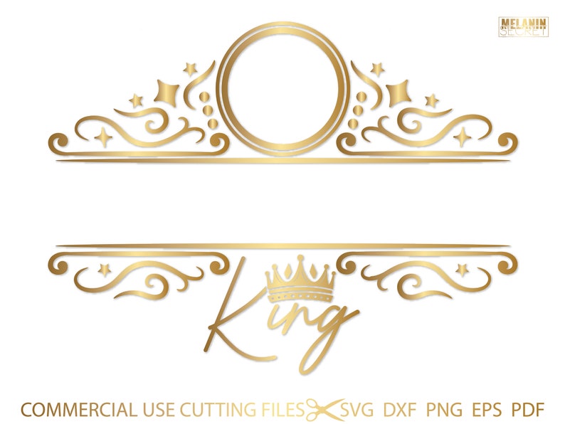 King Queen Frame Birthday Svg Printable Cutting File - Etsy