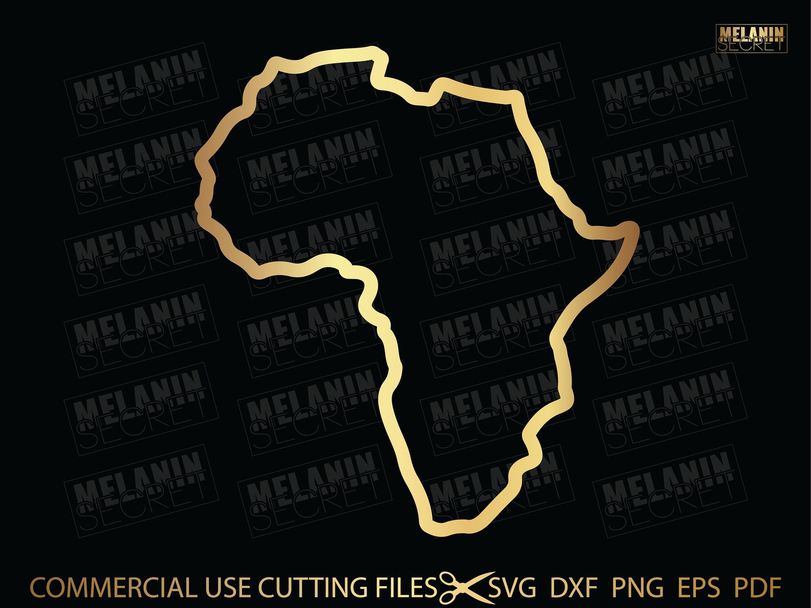 Africa Map Frame SVG Africa Frame Africa Map Monogram SVG | Etsy