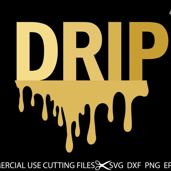 Drip Svg - Etsy