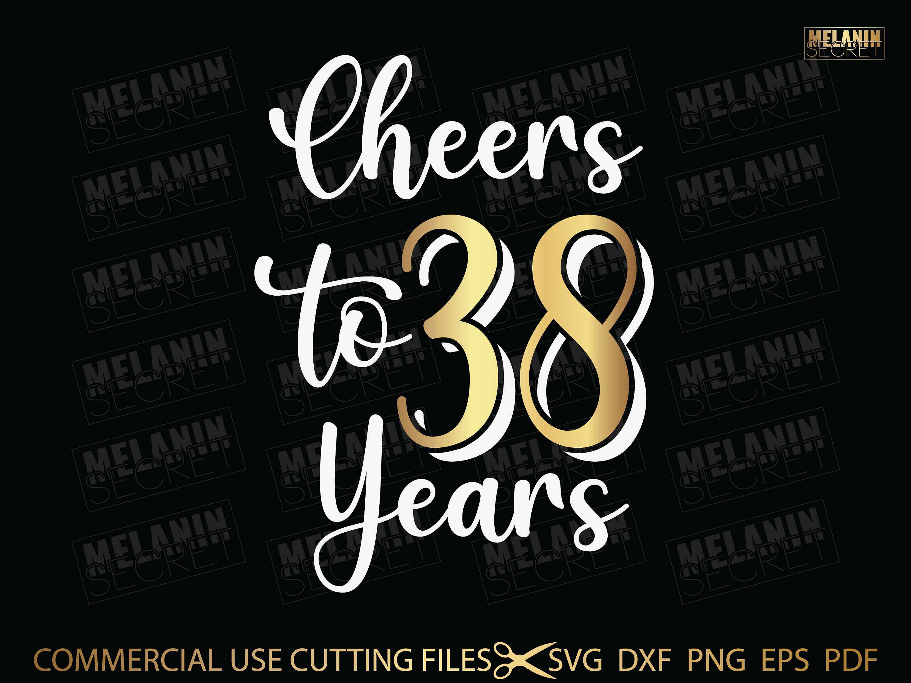 Cheers to 38 Years 38th Birthday Svg 1983 Svg SVG PNG 38 - Etsy Canada