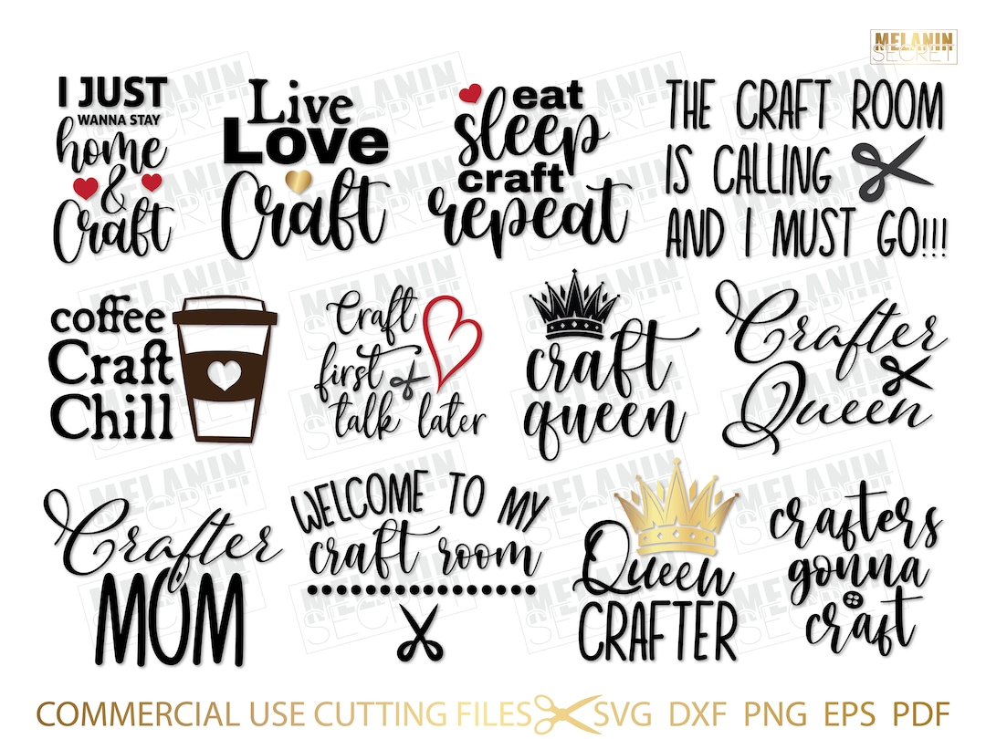 Crafter Bundle SVG, Crafter Quotes Svg, Crafting Svg, Craft Room Svg ...