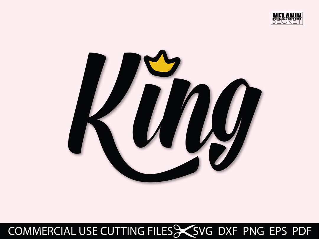 King With Crown Svg King Svg Queen Svg Family Svg Png Dxf - Etsy Canada
