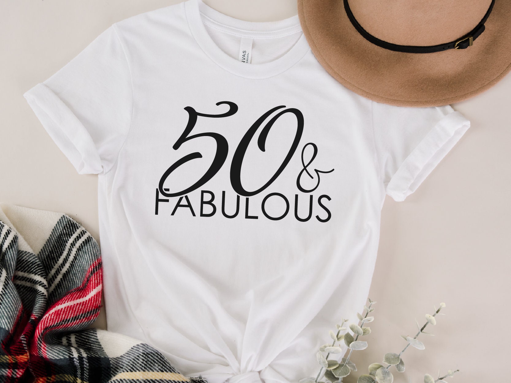 Fifty And Fabulous Svg 50th Birthday Svg Birthday Shirt Etsy Uk