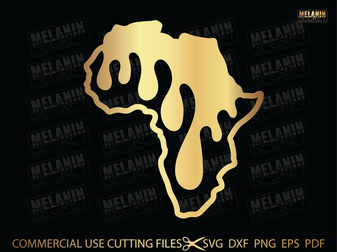 Africa Map Frame SVG Africa Frame Africa Map Monogram SVG - Etsy