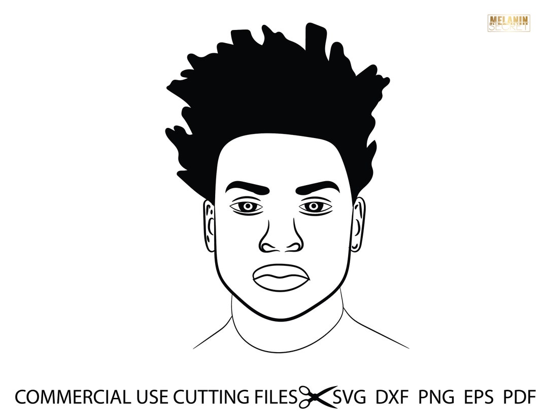 Black Man Svg, Afro Man SVG, Father Svg, Dad Svg, Melanin Svg, Afro Svg ...