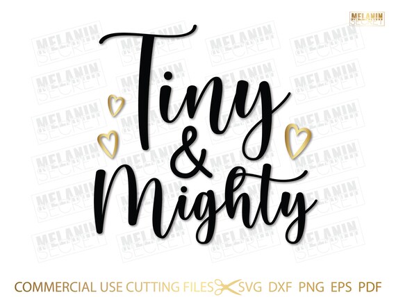 Tiny & Mighty SVG Newborn Svg Baby Svg Cute Baby Svg Girl | Etsy