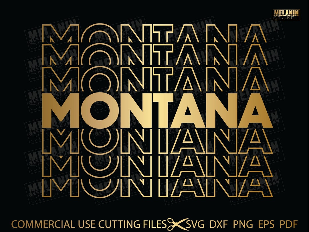 Montana State SVG, Montana Svg, State Svg, United States of America Cut ...