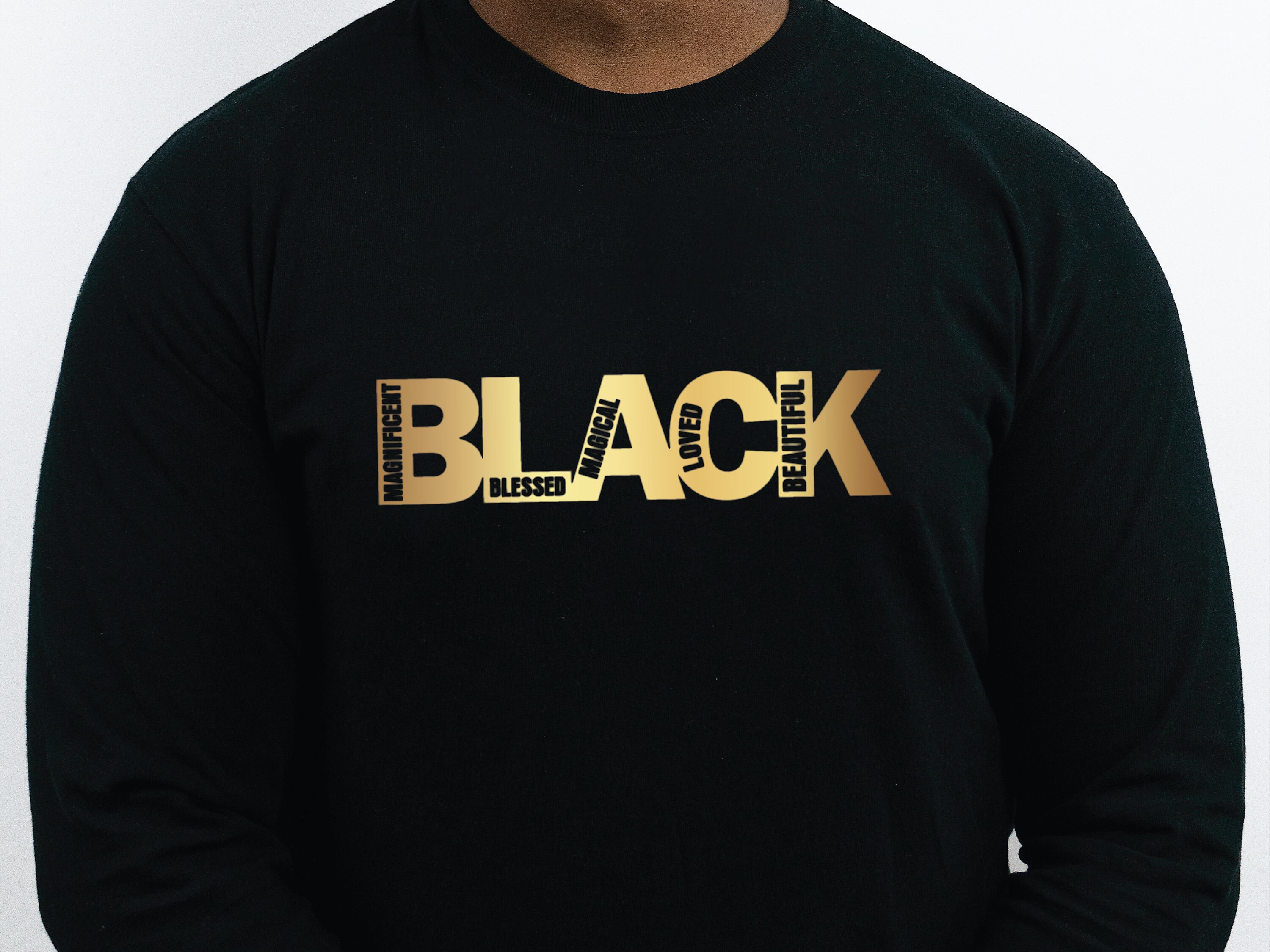 Black SVG Black Beautiful Magnificent Loved Magical | Etsy