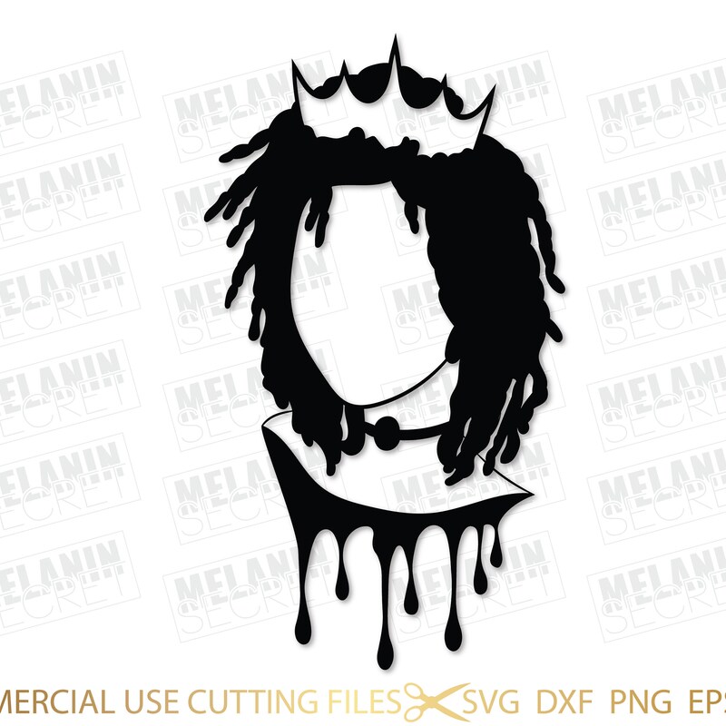 Black Barbie With Locs Svg - Etsy