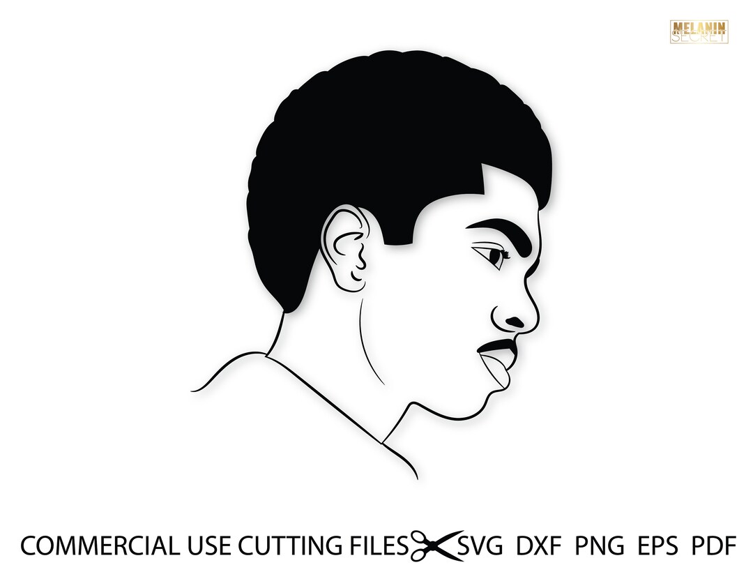 Black Man Svg, Afro Man SVG, Father Svg, Dad Svg, Melanin Svg, Afro Svg ...