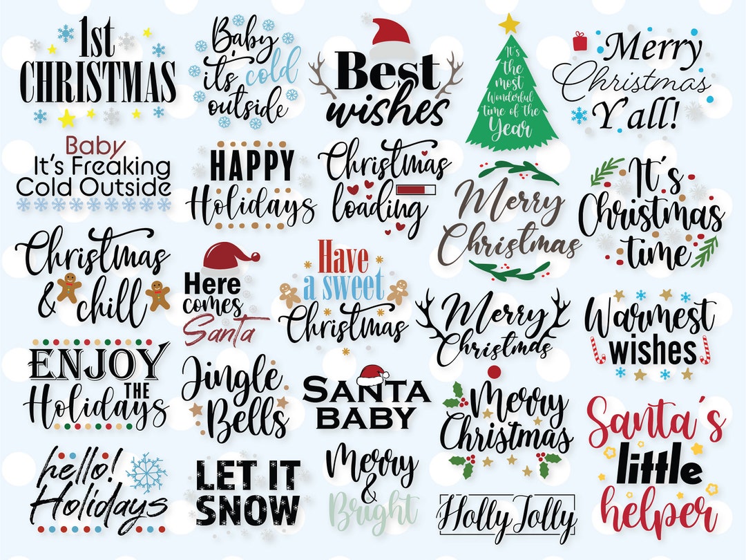 78 Christmas SVG Bundle, Winter Svg, Funny Christmas Svg, Winter Quotes ...