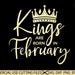 Kings Are Born in February SVG February King Svg Pisces Svg | Etsy