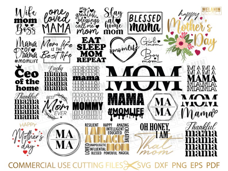 29 Mom Bundle SVG Mother's Day Svg Mom Svg Mom Life - Etsy