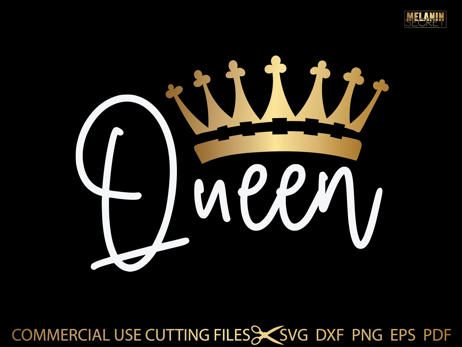 Queen With Crown SVG Black Woman Crown Svg Melanin Svg Afro | Etsy