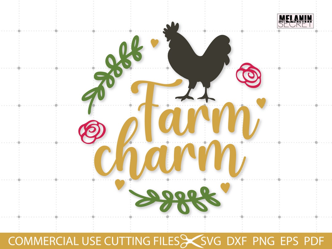 Farm Charm Svg, Farmhouse Svg, Farm Svg, Chicken Svg,farmer Svg, Farm ...