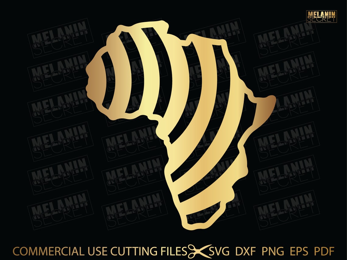 Africa Map Frame SVG Africa Frame Africa Map Monogram SVG - Etsy