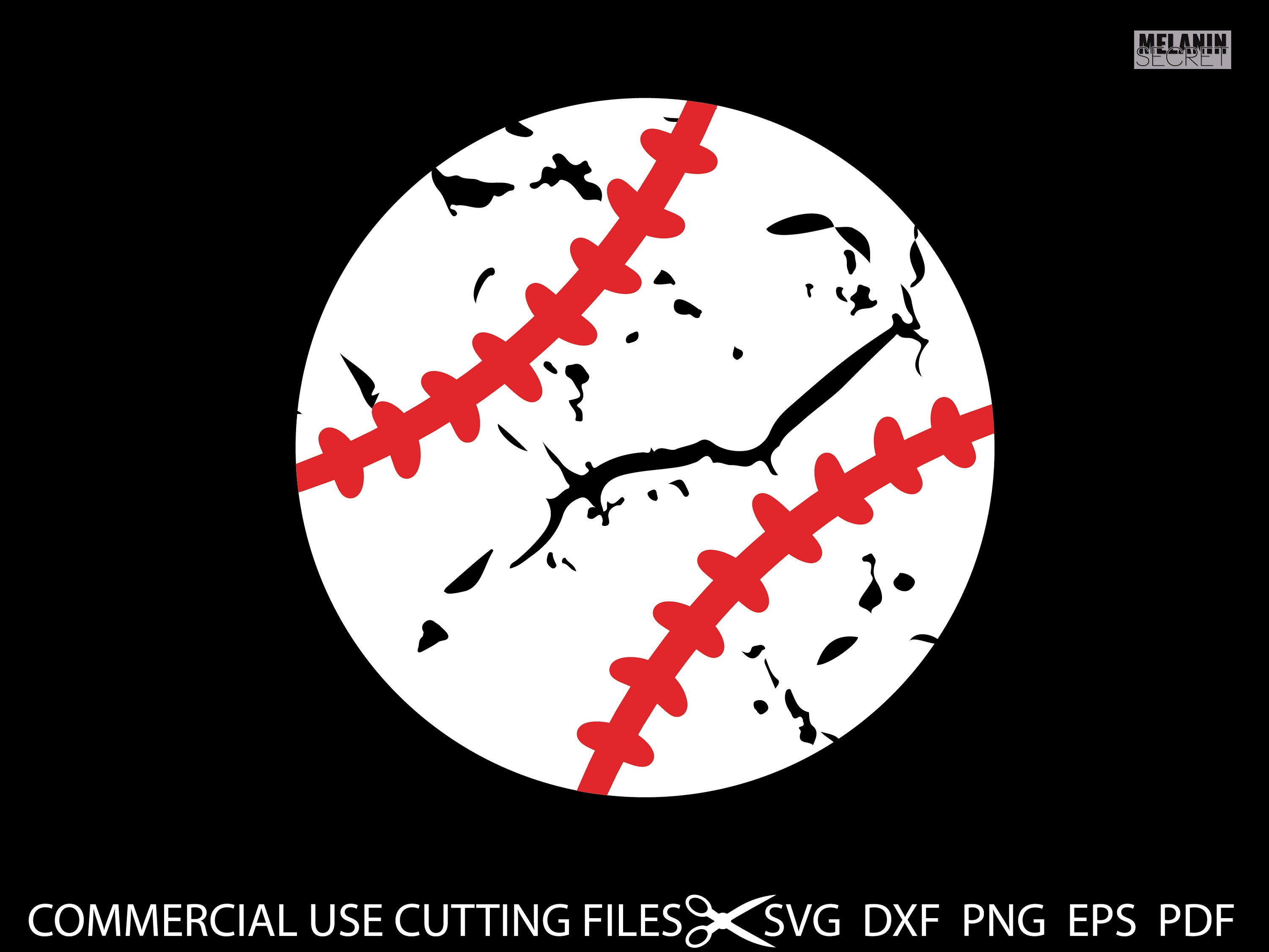 Baseball Ball Svg, Distressed Svg, Grunge Baseball Svg, Baseball Mom ...