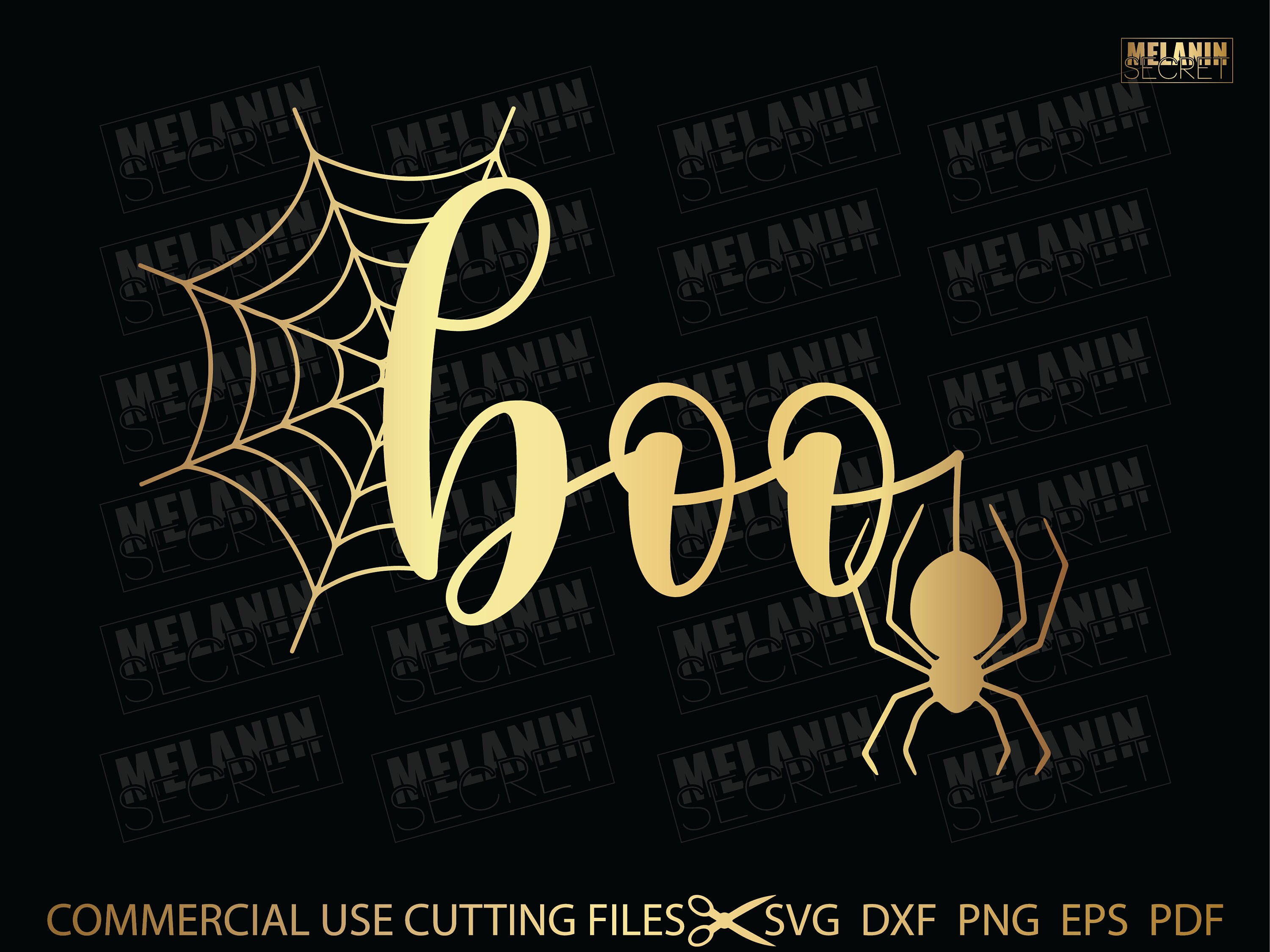 Boo SVG Halloween Svg Spiderweb Svg Spider Svg Svg Spooky | Etsy