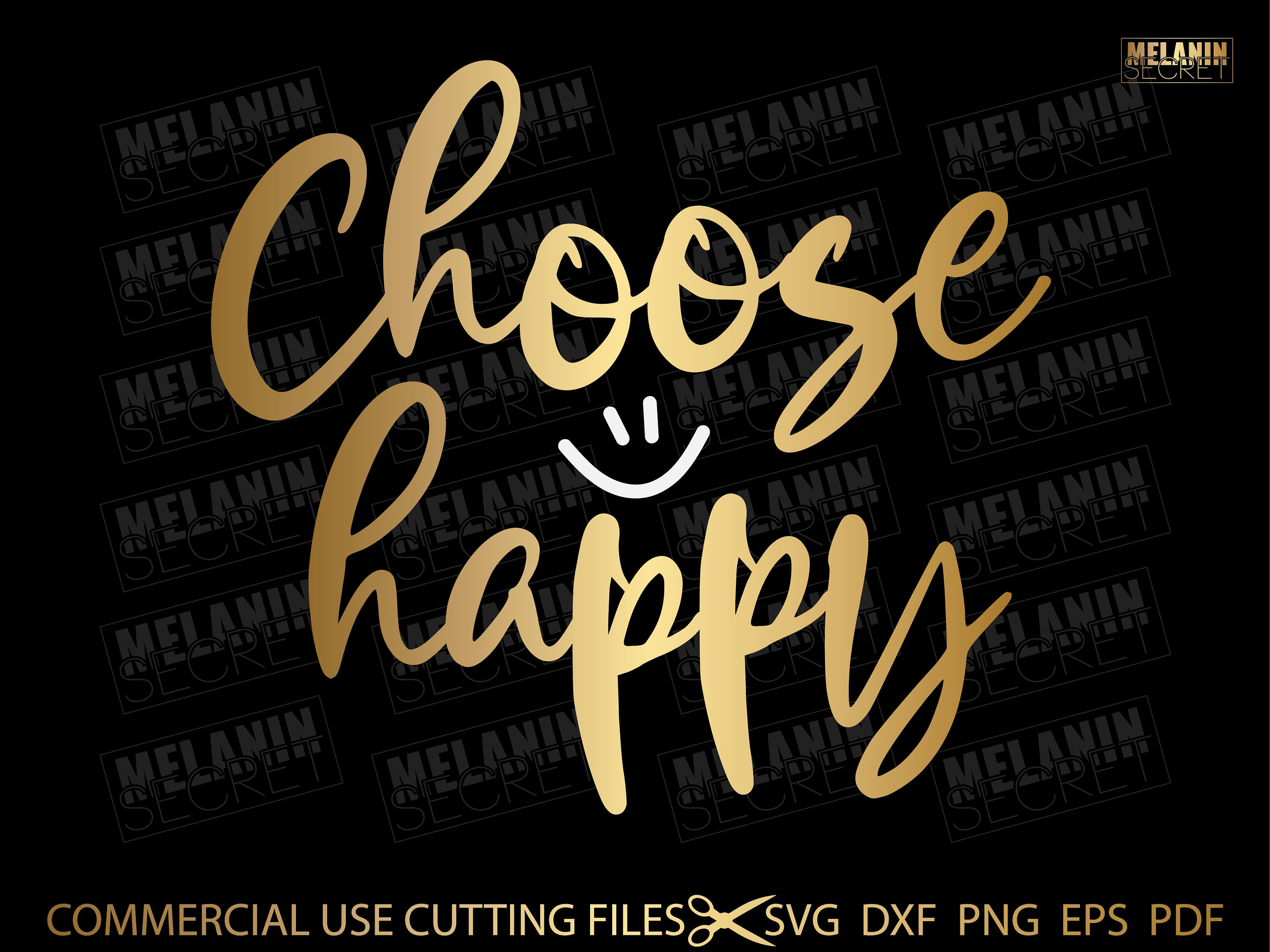 Elija feliz svg, inspirador svg, éxito svg, citas svg, salud mental svg ...