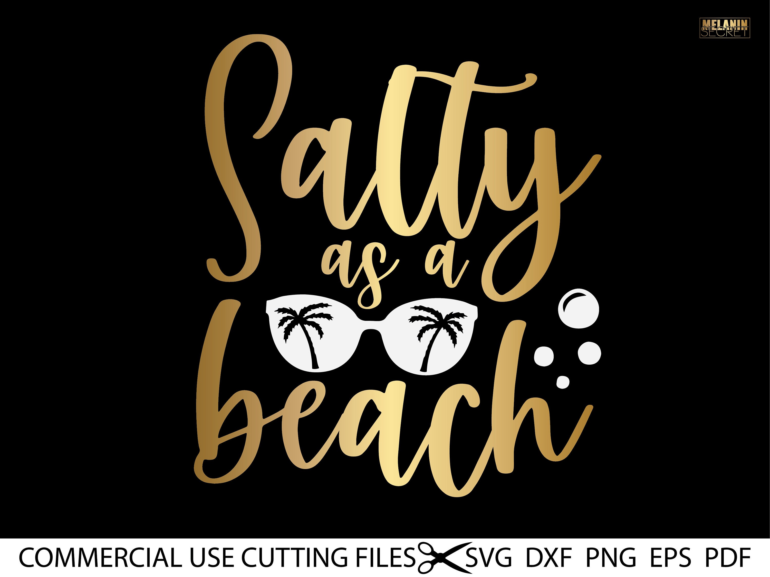 Salty as A Beach SVG Summer Svg Beach Svg Summertime Funny - Etsy