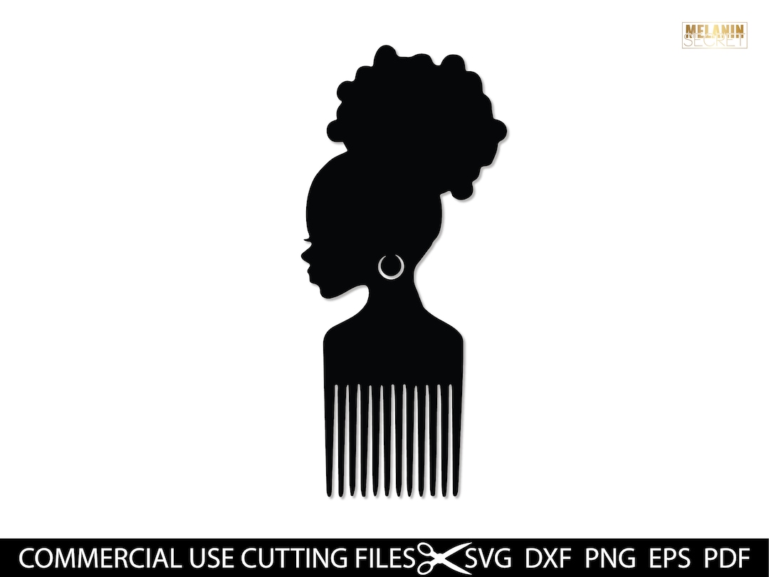 Afro Comb SVG, Afro Pick Svg, Natural Hair Svg, Afro Puff Svg, Afro Svg ...