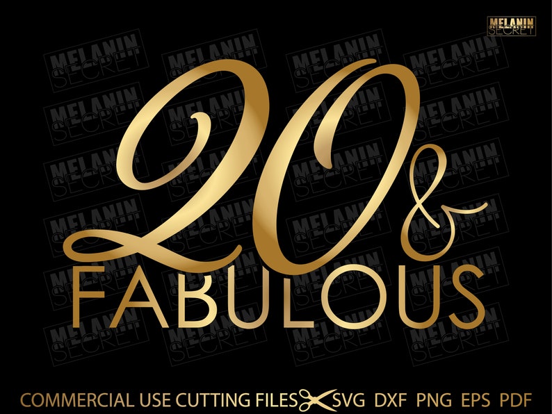 Twenty and Fabulous SVG 20th Birthday SVG Birthday Shirt - Etsy