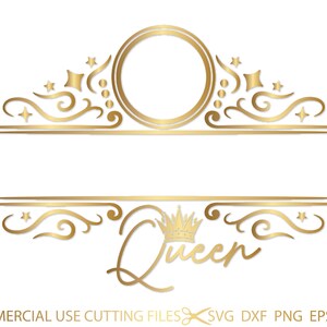 King Queen Frame, Birthday Svg, Printable, Cutting File, Cricut ...