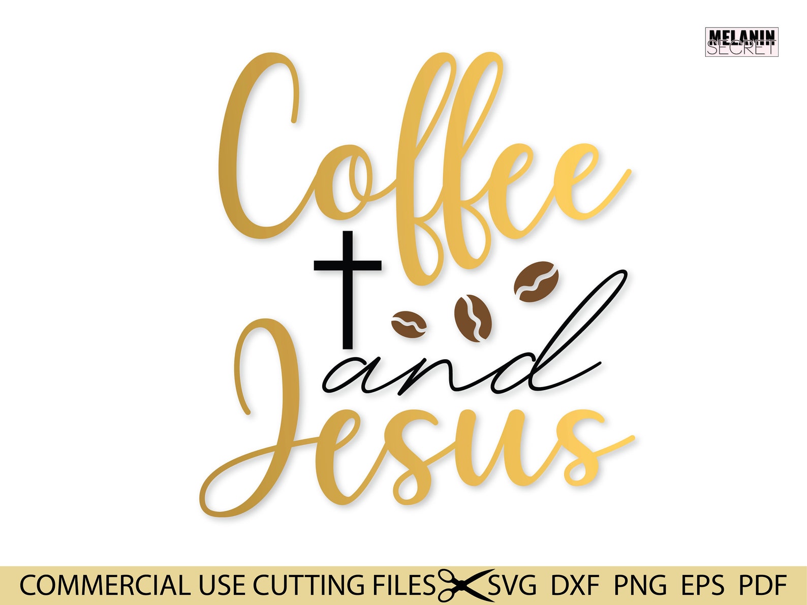 Coffee and Jesus SVG Religion Svg Believe Svg Coffee Svg | Etsy