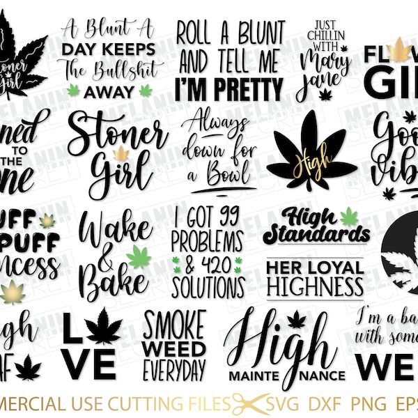 Weed Svg Bundle - Etsy