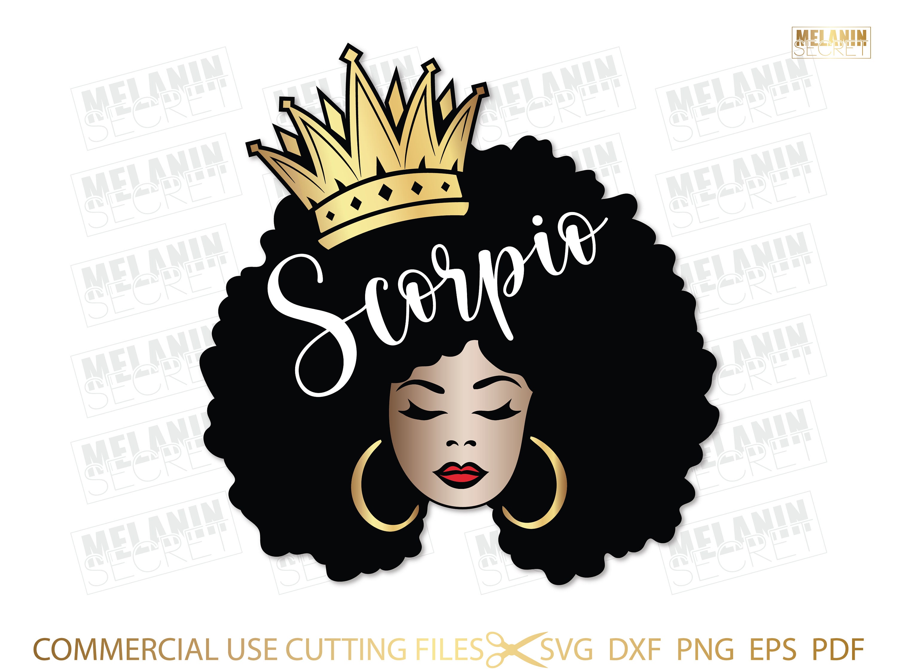 Scorpio Queen SVG Scorpio Svg Afro Svg Queen Svg Birthday - Etsy Australia