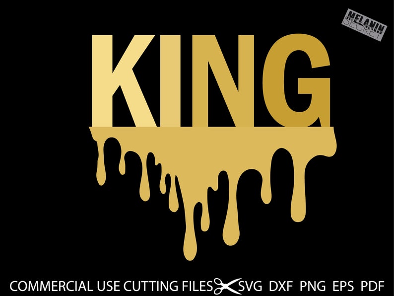 King Dripping Svg Black Woman Svg Black History Svg Drip - Etsy