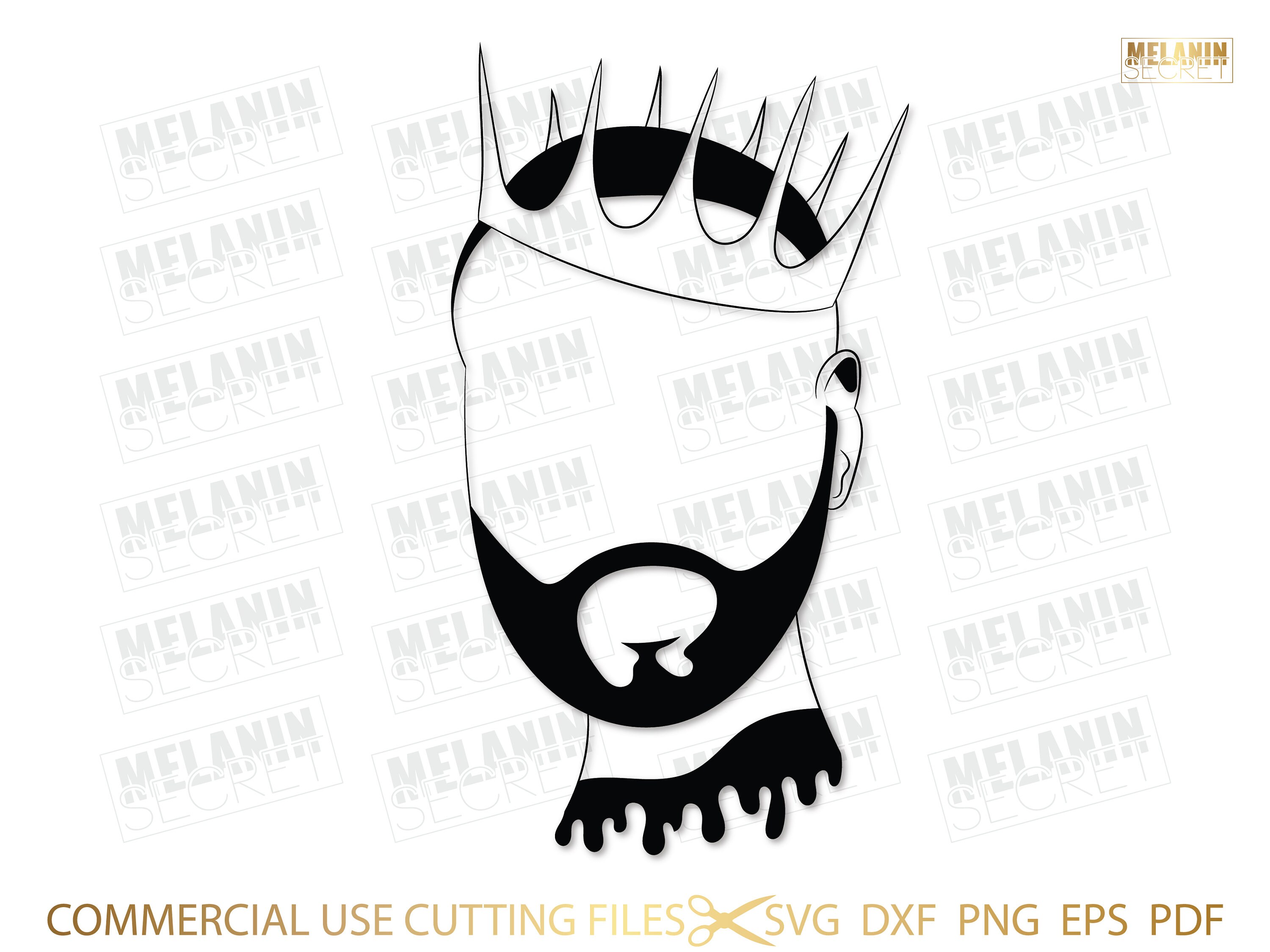 African King Crown Drawing