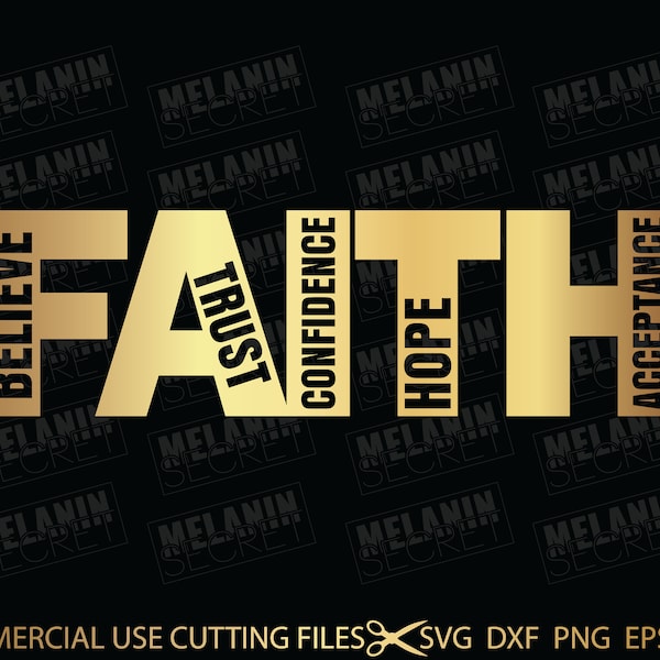 Faith Svg - Etsy