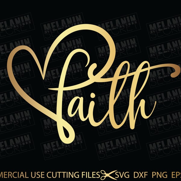 Faith Svg - Etsy