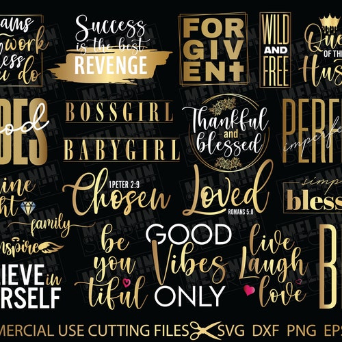 Inspirational Quotes SVG Bundle Motivational Svg Bundle - Etsy
