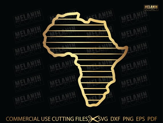 Africa Map Frame SVG Africa Frame Africa Map Monogram SVG - Etsy