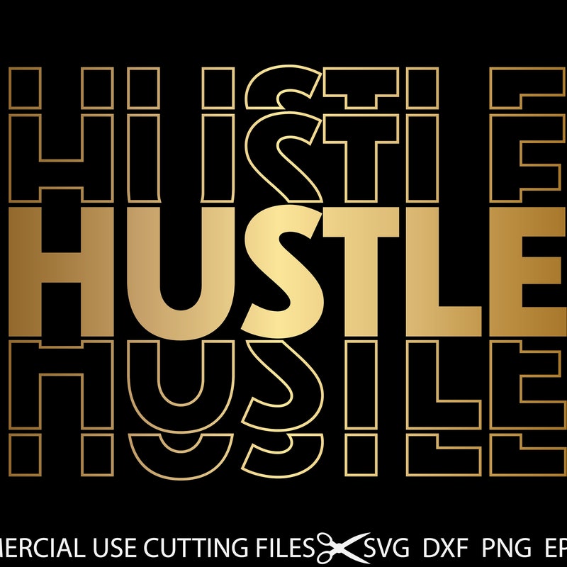 Hustle Svg - Etsy