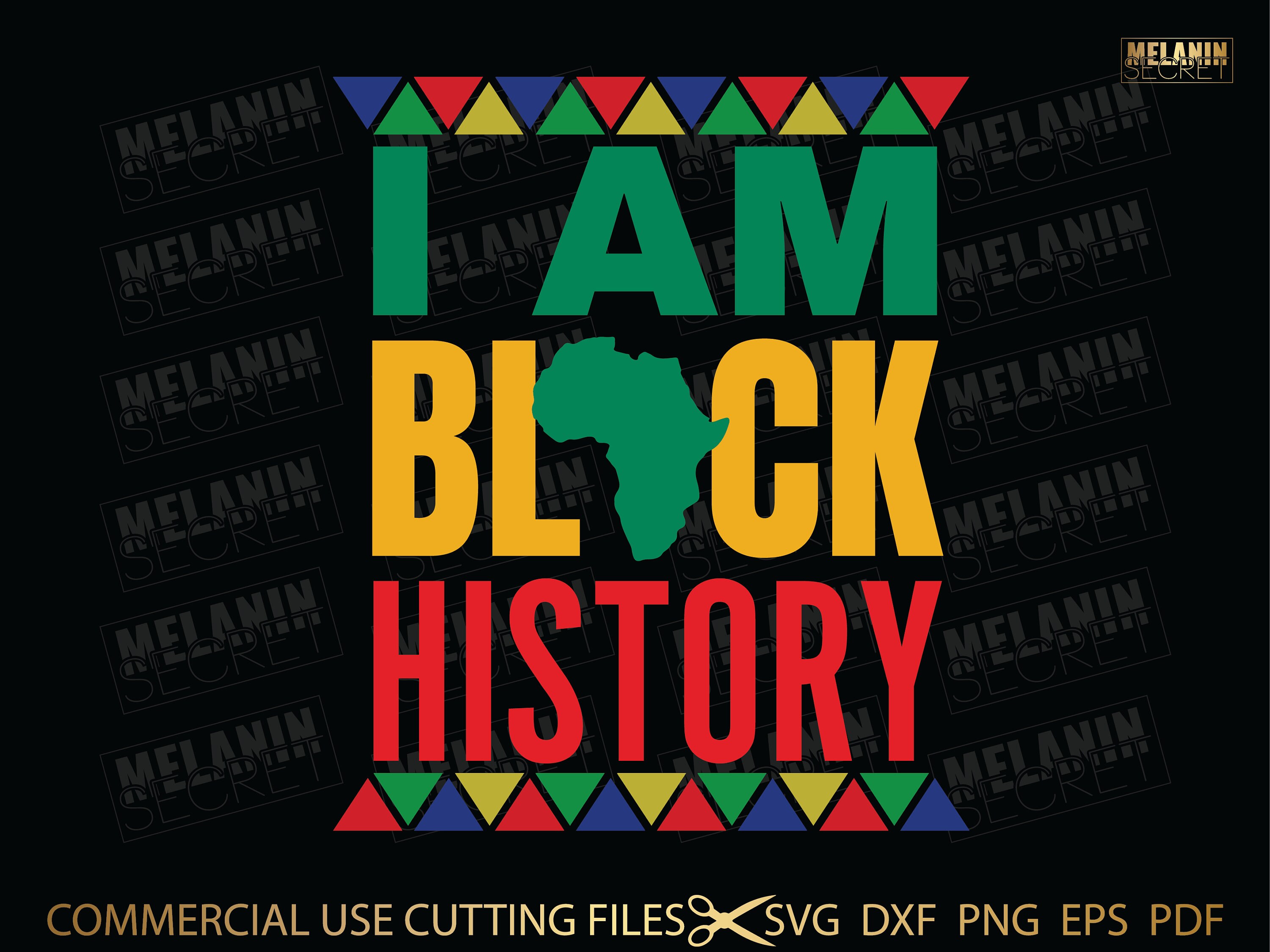 I Am Black History Svg Black History Month Svg Afro Cut Etsy