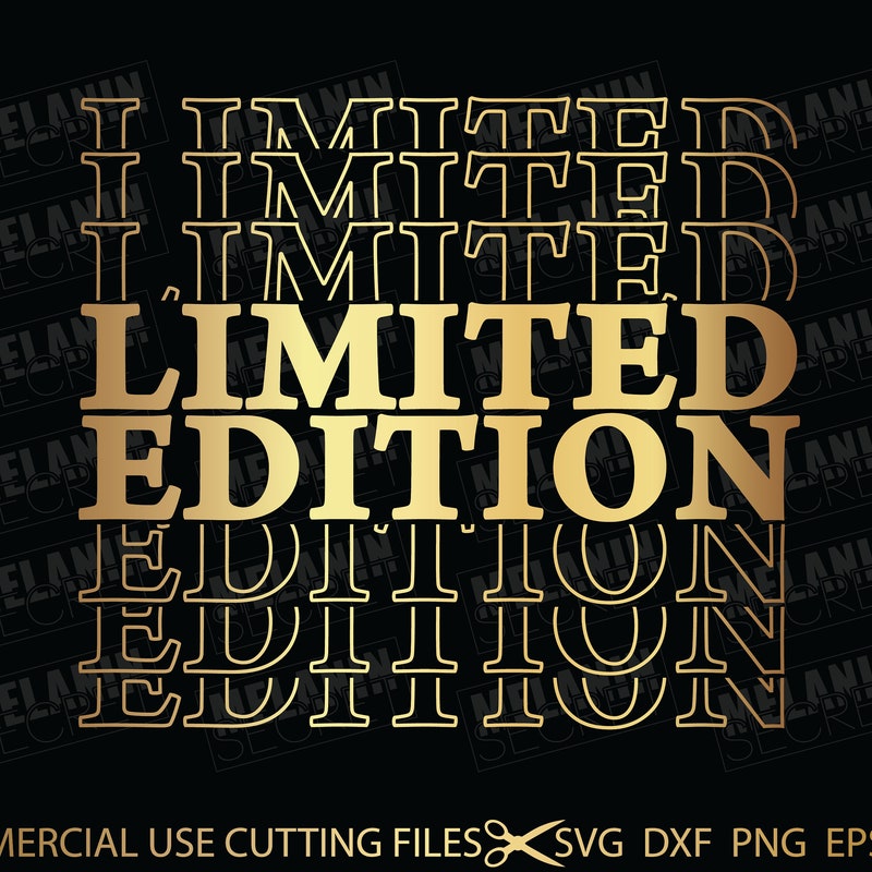 Limited Edition Svg - Etsy