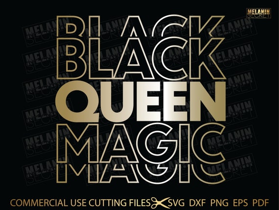 Black Queen Magic SVG Dope Svg Woman Svg Afro Svg Black | Etsy