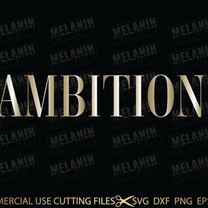 Ambition SVG, Good Vibes Svg, Mindset Svg, Positive Svg, Quotes Svg ...
