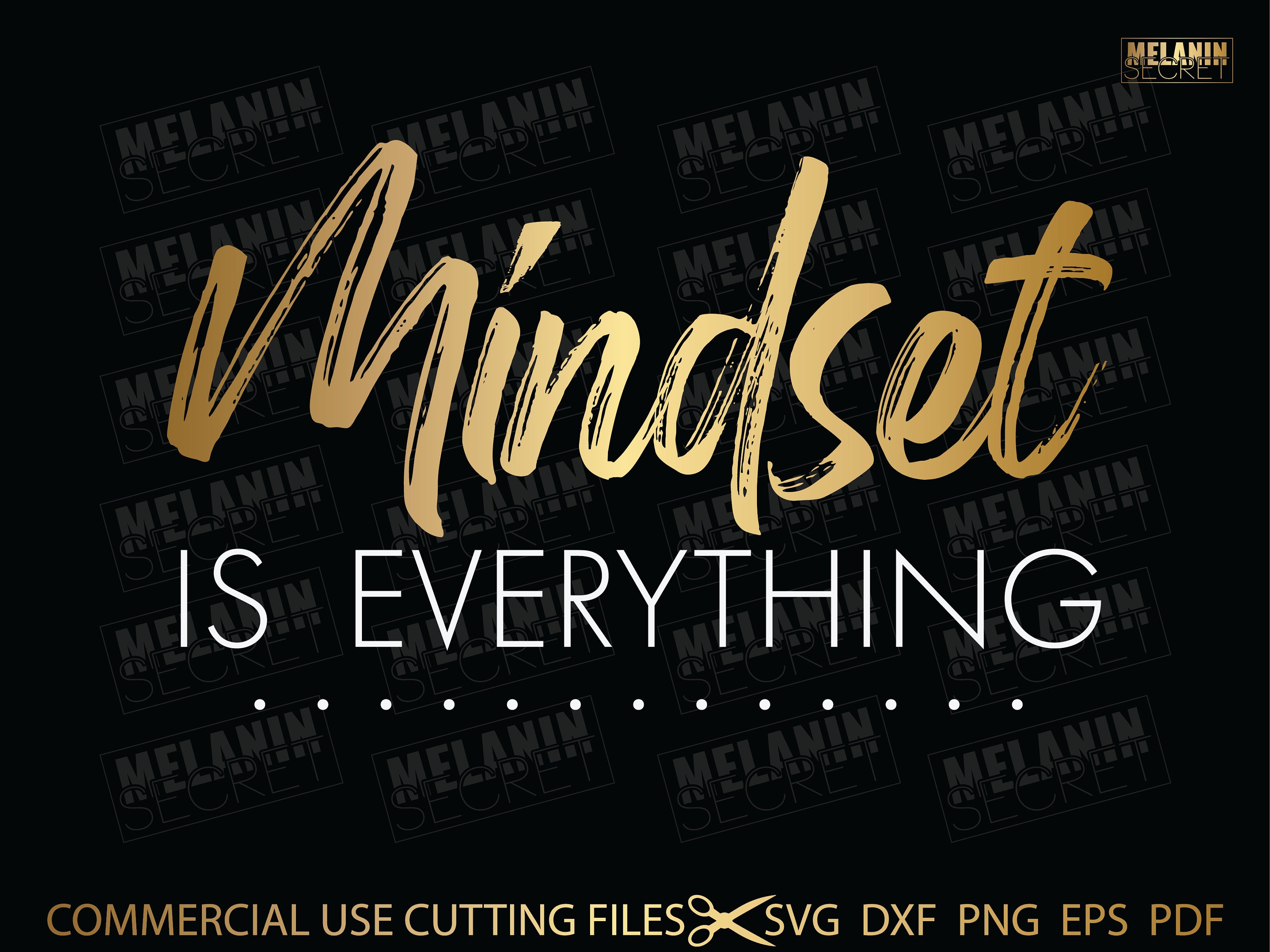 Mindset is Everything SVG Good Vibes Svg Positive Svg - Etsy UK