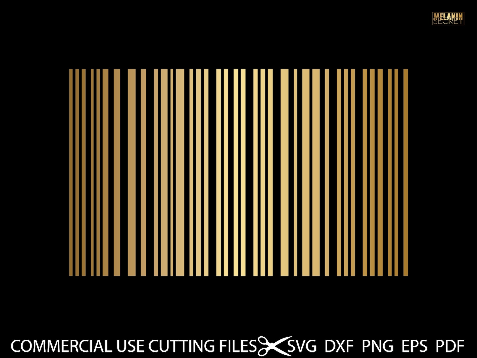 Bar Code SVG, Shopping Svg, Bar Code Clipart, Gold Bar Code Svg, Bar ...