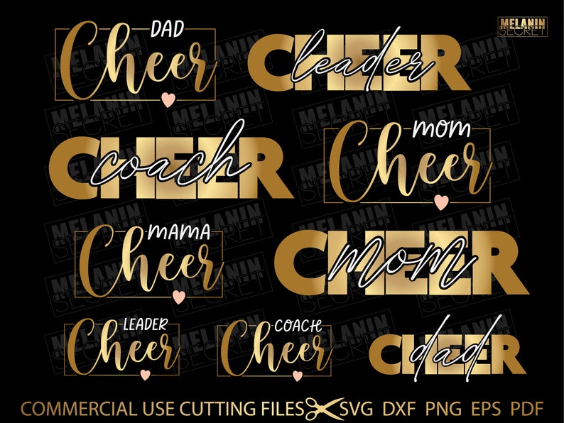 Cheer Life Bundle SVG Leader Svg Team Spirit Svg Cheer - Etsy